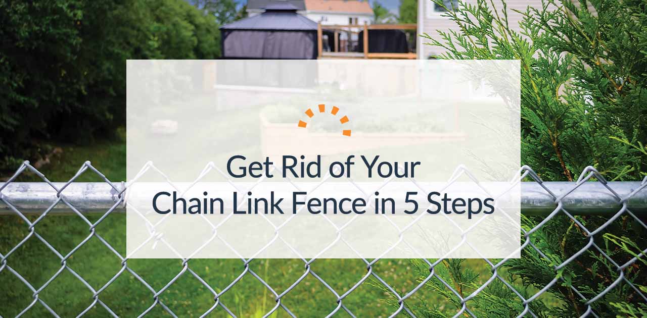 How to Take Down Chain Link Fencing | Dumpsters.com