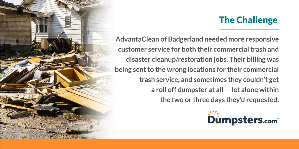 Disaster Relief Success Story | Dumpsters.com